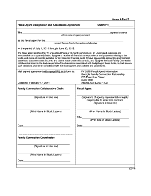 Fillable Online gafcp Family Connection Collaborative Chair Fiscal ...