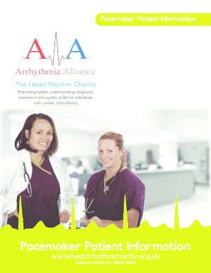 Fillable Online heartrhythmcharity org Pacemaker Patient Information ...