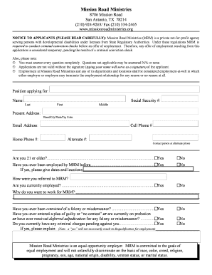 Fillable Online 12/2015 Applicant Information Instructions Please Read ...