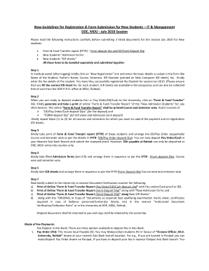 Fillable Online New Guidelines for Registration Form Submission for New ...