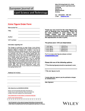 Fillable Online Color Figure Order Form - John Wiley Sons Fax Email Print - pdfFiller