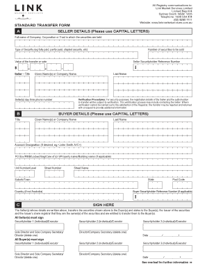 Fillable Online How to complete the Standard Transfer Form - CNPR Fax ...