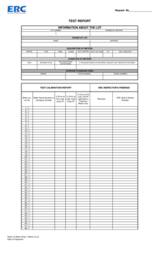 Fillable Online erc gov TEST REPORT - Energy Regulatory Commission ...