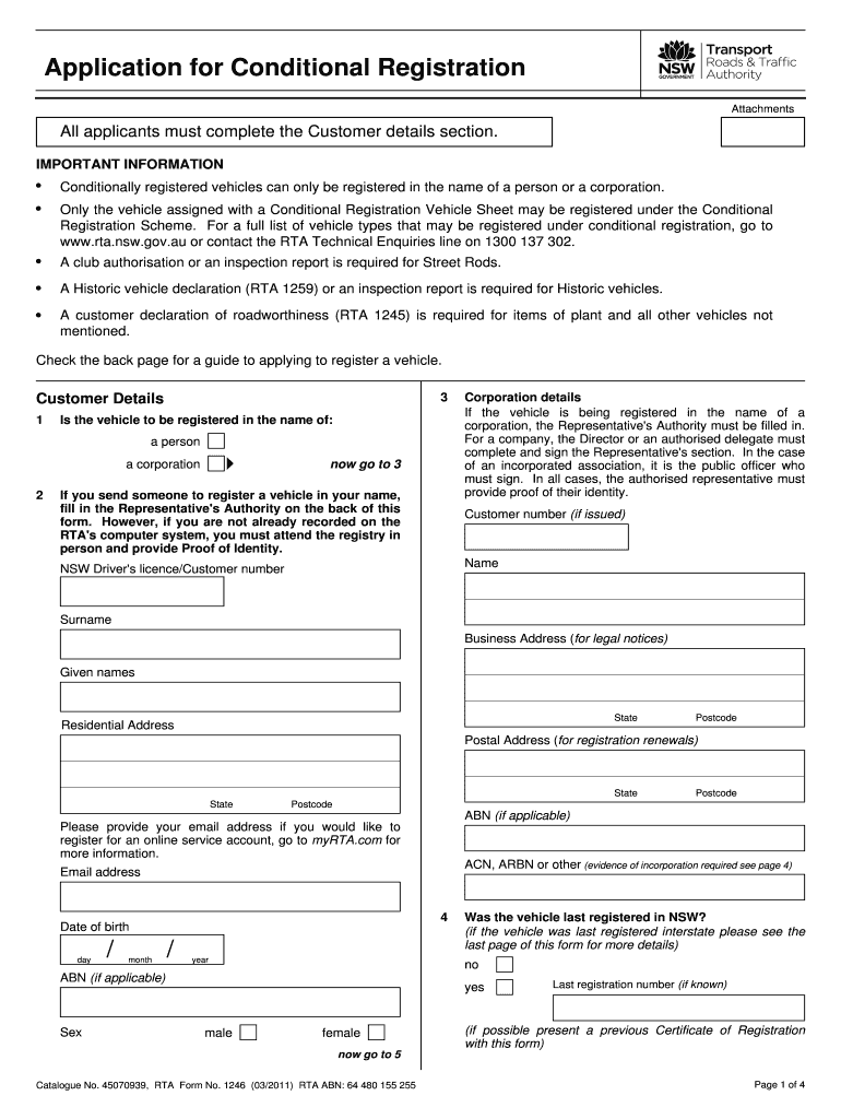 Fillable Online Application for bConditionalb bRegistrationb - Bathurst ...