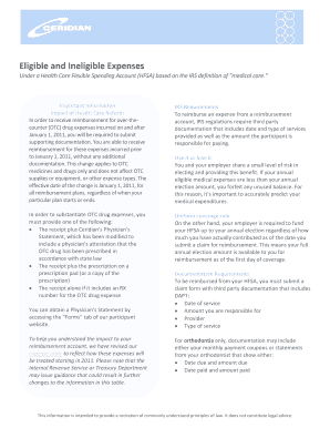 Fillable Online Eligible and Ineligible Expenses - unyumcorg Fax Email ...