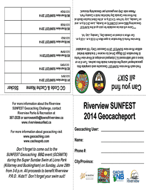 Fillable Online townofriverview Er ind Riverview SUNFEST 2014 ...