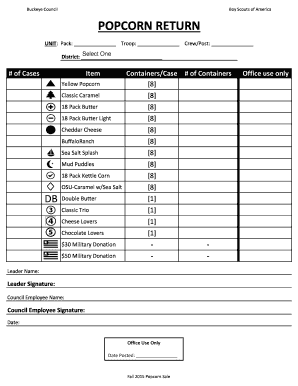 Fillable Online buckeyecouncil Buckeye Council Boy Scouts of America ...