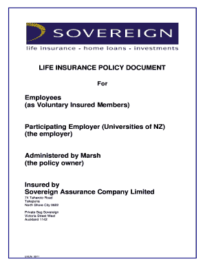 Life Insurance Policy Document METRO BUCKS INSURANCE Life Insurance Policy Document METRO BUCKS INSURANCE