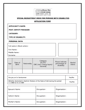 Fillable Online Application Form - Exim Bank Fax Email Print - pdfFiller