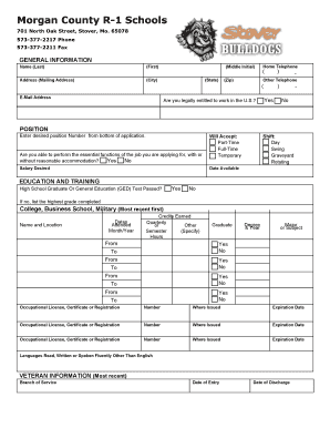Fillable Online Morgan County R-1 Schools Fax Email Print - pdfFiller