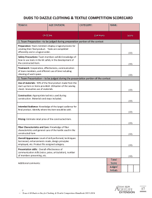 Fillable Online fcs tamu Texas 4-H Duds to Dazzle Clothing & Textile ...