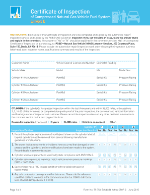 Fillable Online Certificate of Inspection of Compressed Natural Gas ...
