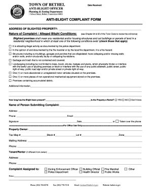 Fillable Online TOWN OF BETHEL Fax Email Print - pdfFiller