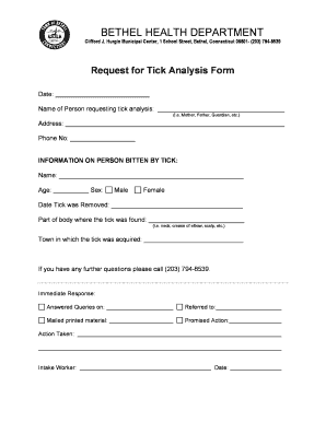 Fillable Online Tick Submission Formdoc Fax Email Print - pdfFiller