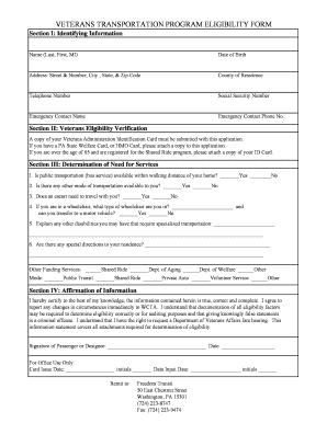 Fillable Online freedom-transit Veterans Elig Form - freedom-transitorg ...