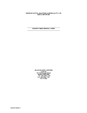 Fillable Online Security Deed General Conditions Fax Email Print ...