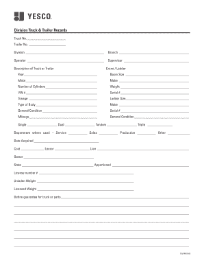 Fillable Online Division Truck Trailer Records Fax Email Print - pdfFiller