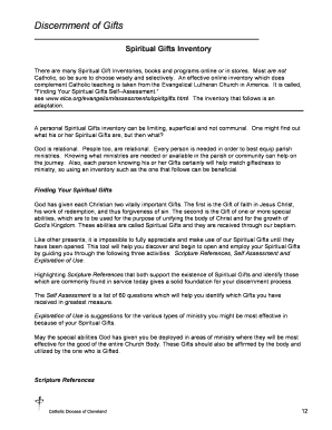 Fillable Online epiphanycatholic 07 - Discernment of Gifts - epiphanycatholic Fax Email Print ...