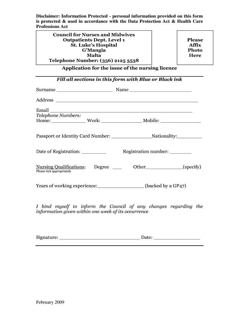 Fillable Online Disclaimer Information Protected - personal information ...