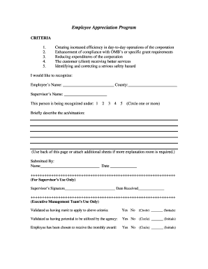 Fillable Online ncwvcaa Employee Appreciation Thank You Form 1 Fax ...