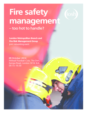 Fillable Online iosh co MEM2288Fire Risk management - draft flyer ...