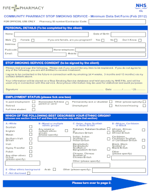 Fillable Online communitypharmacy scot nhs Client MDS form as A4draft B ...