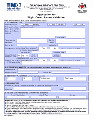 Fillable Online gov Flight Crew Licence Validation Fax Email Print - pdfFiller