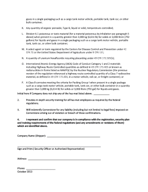 Fillable Online CONFIRMATION OF HAZARDOUS MATERIALS REGISTRATION ...