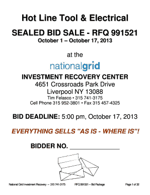 Fillable Online Hot Line Tool amp Electrical - bcnyauctionscomb Fax ...