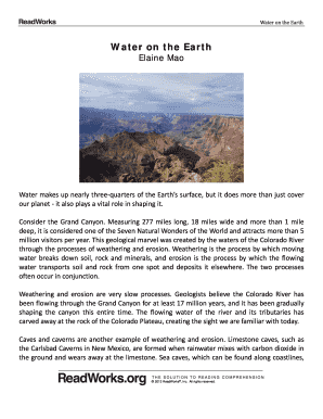 Water On Earth Worksheet Answer Key - Fill Online, Printable, Fillable ...