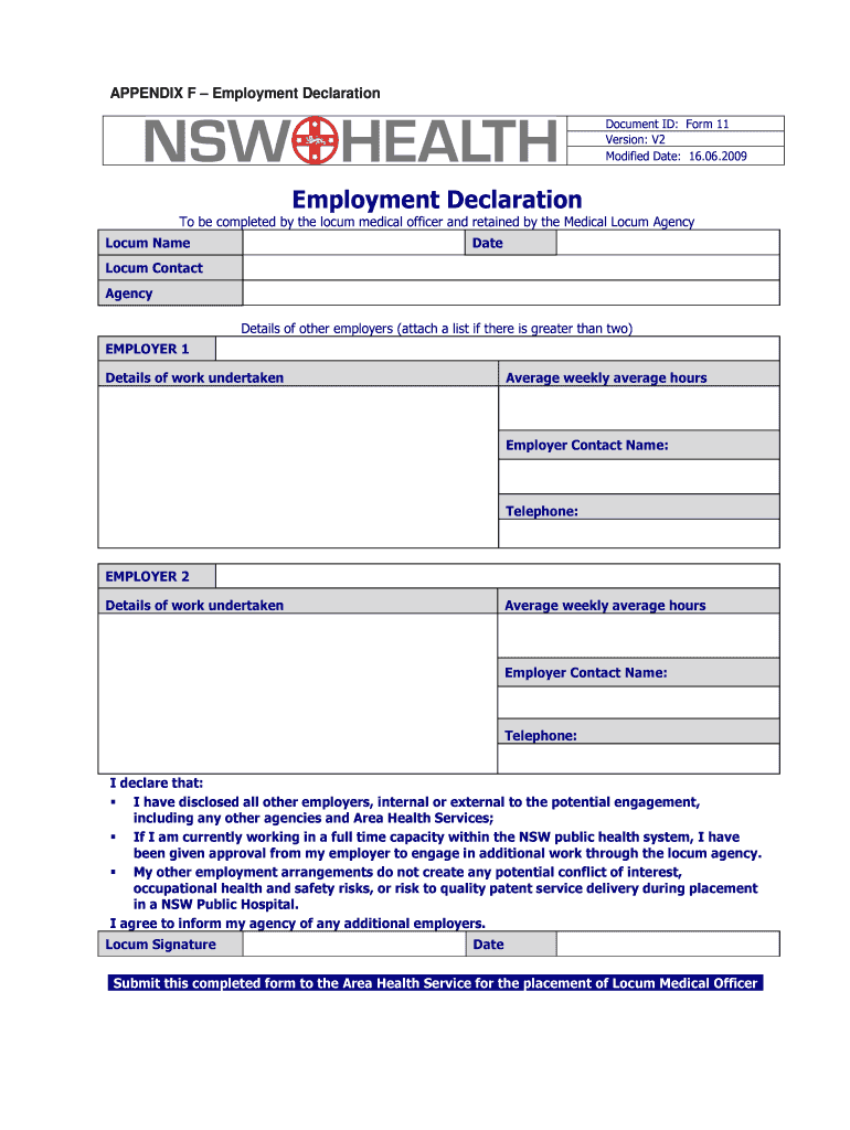Fillable Online APPENDIX 1 Application Form for Medical Locum Agency ...