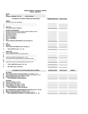 monthly financial report template Forms - Fillable & Printable Samples ...