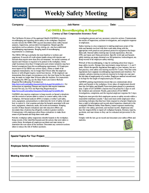 Fillable Online Cal OSHA Recordkeeping Reportingdoc Fax Email Print ...