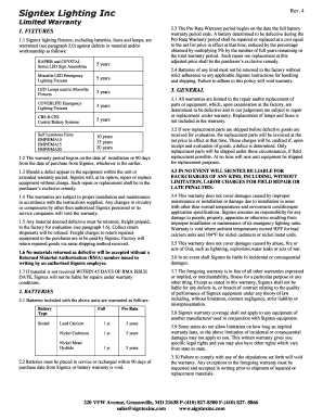 Fillable Online Signtex Lighting Inc Fax Email Print - pdfFiller