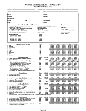 Fillable Online Convaid Cruiser Cordura - HCPCS E1236 - Wheelchairs Fax ...