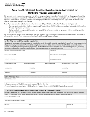 Fillable Online hca wa Apple Health Medicaid Enrollment Application and ...