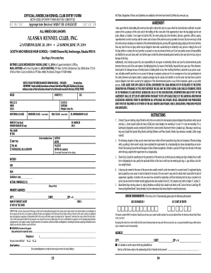 Fillable Online msgrca ALL BREED DOG SHOWS ALASKA KENNEL CLUB INC ...