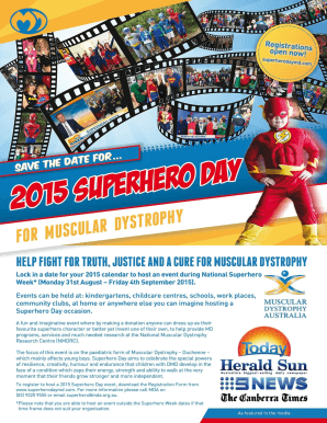 Fillable Online Registration Form - Superhero Day Fax Email Print ...