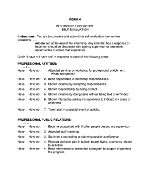 Fillable Online Instructions: You are to complete and submit this self ...