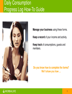 Fillable Online Daily Consumption Fax Email Print - pdfFiller