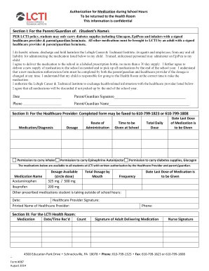 Fillable Online lcti Student-Medication-Form-Revised-082514doc - lcti ...