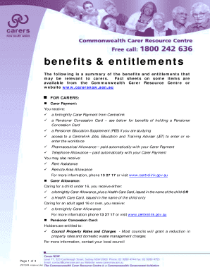 Fillable Online benefits & entitlements Fax Email Print - pdfFiller