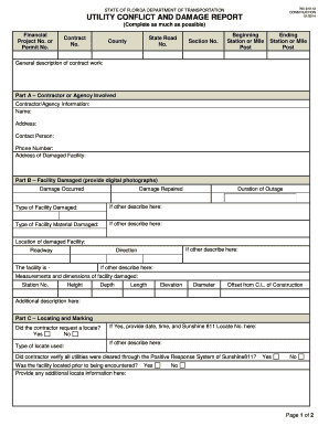 Fillable Online www2 dot state fl STATE OF FLORIDA DEPARTMENT OF ...