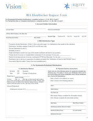 Fillable Online BIRAb Distribution Request Form - Vision Financial ...