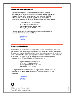 Fillable Online FAA Civil Rights Title VI Poster Fax Email Print ...