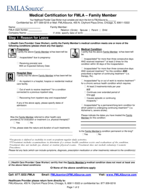 Fillable Online Medical Certification for FMLA Employee Fax Email Print - pdfFiller