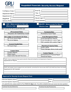 Fillable Online PS Financials V89 Security Form PS Financials V89 Security Form Fax Email Print ...
