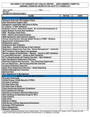 Fillable Online UNIVERSITY OF CONNECTICUT HEALTH CENTER JOHN DEMPSEY ...