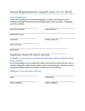 Fillable Online REGISTRATION FORM assigned) Fax Email Print - pdfFiller