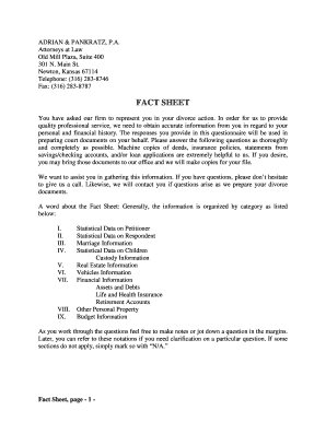 Fillable Online FACT SHEET 00116704 - aplawpacom Fax Email Print - pdfFiller